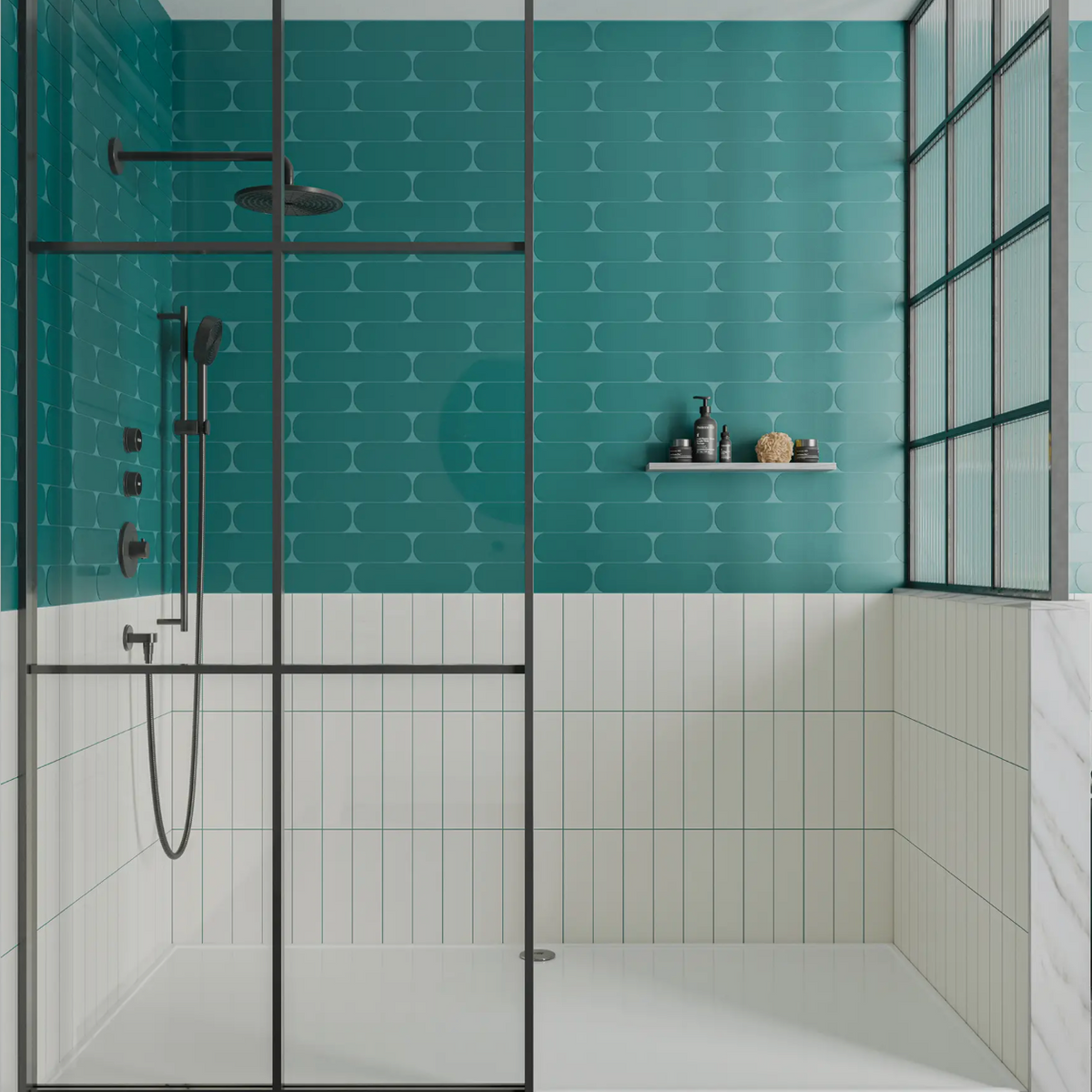 Grace O Teal Matte 3x12 wall tile – Imperial Tile