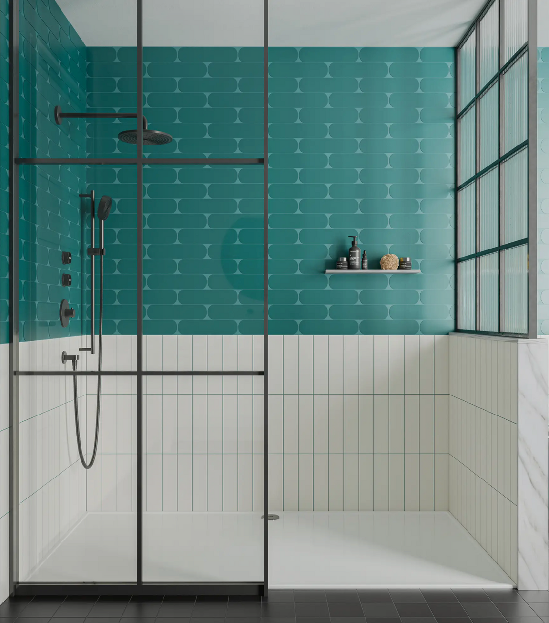 Grace O Teal Matte 3x12 wall tile – Imperial Tile