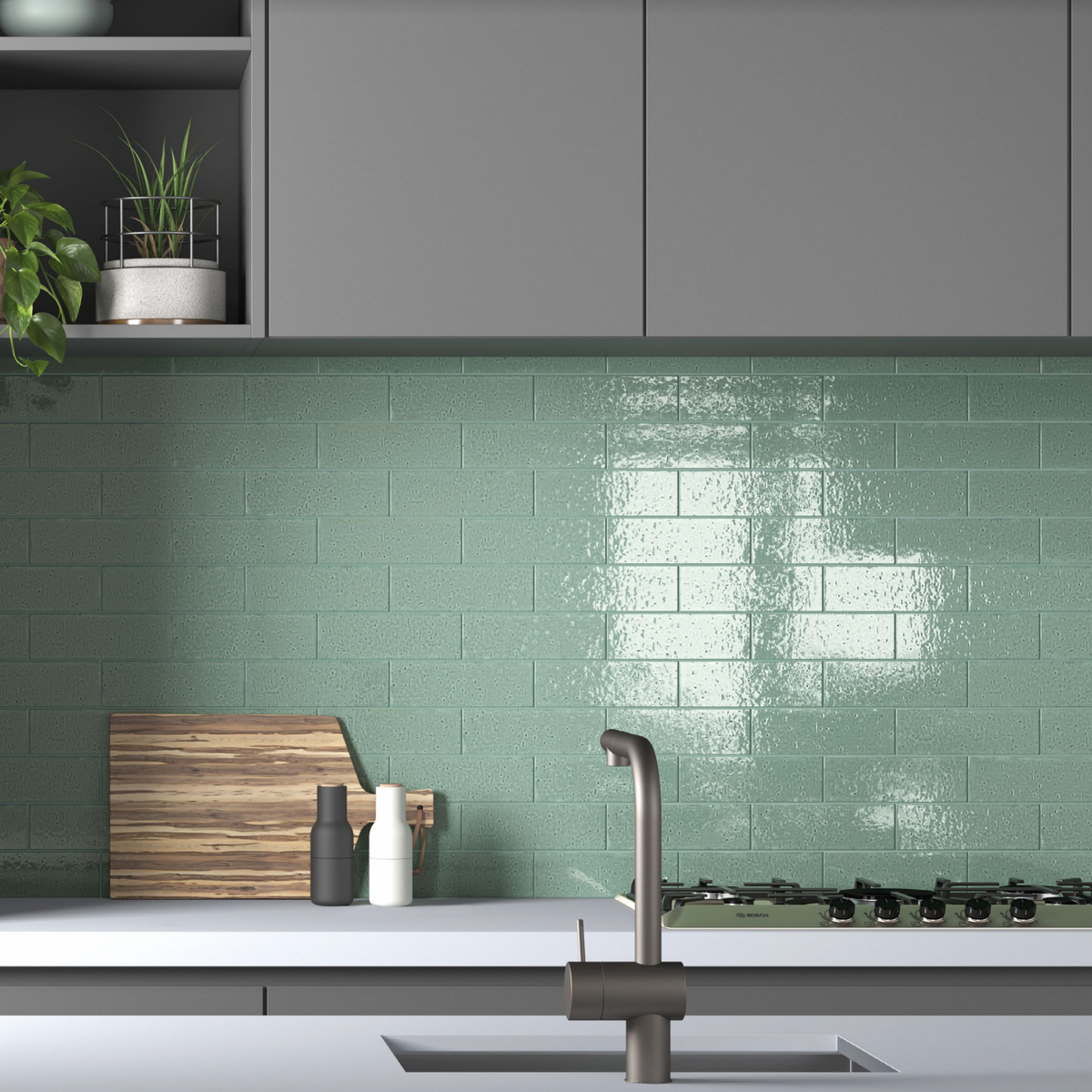 Kalma Blue Lake Subway Tile 2.5x8 | Imperial Tile