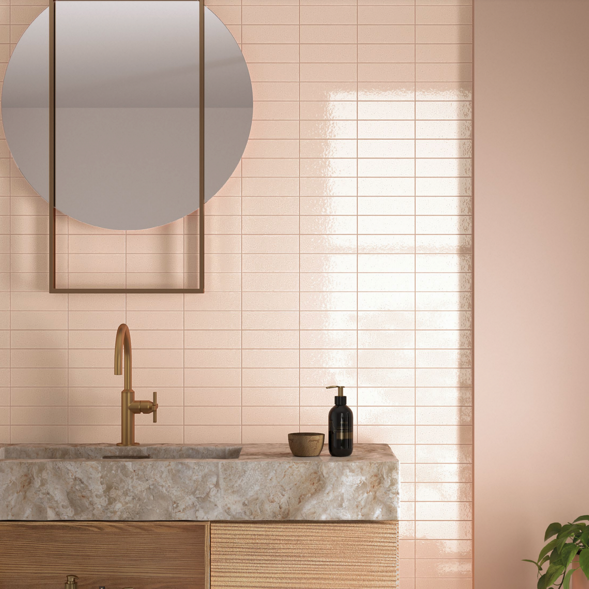 Kalma Rose Subway tile 2.5x8 | Imperial Tile