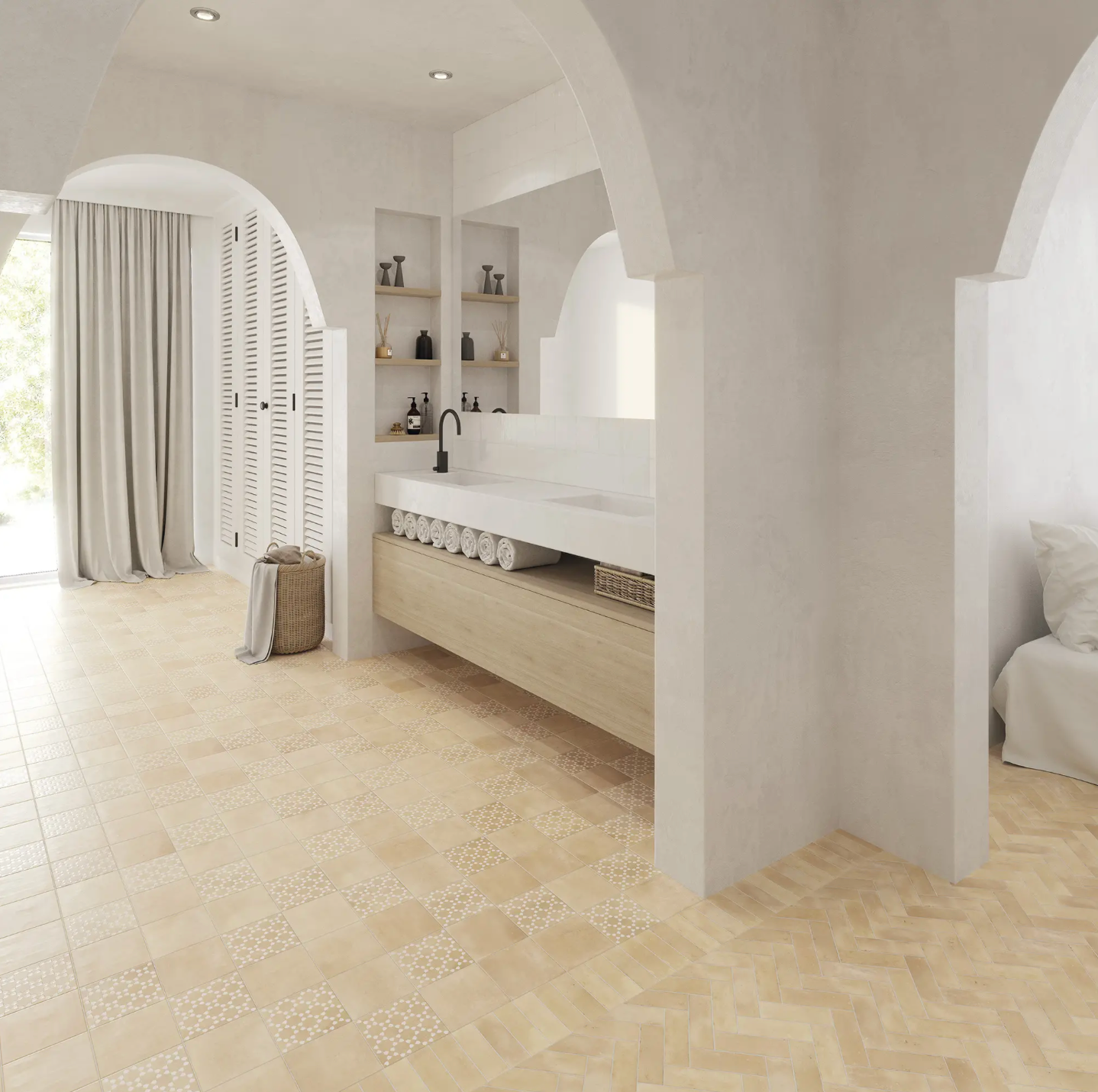 Bejmat Decor Biscuit floor tile 6x6 porcelain matte – Imperial Tile