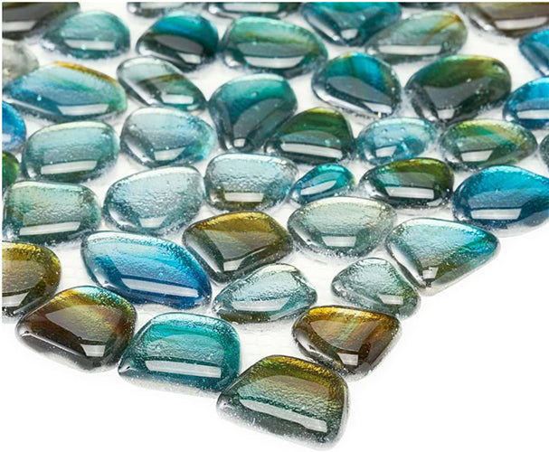 Artemis pebble polished glass mosaic tile – Imperial Tile